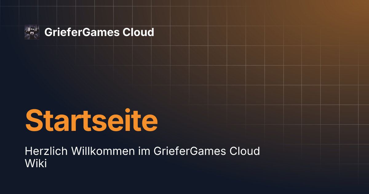 Startseite | GrieferGames Cloud